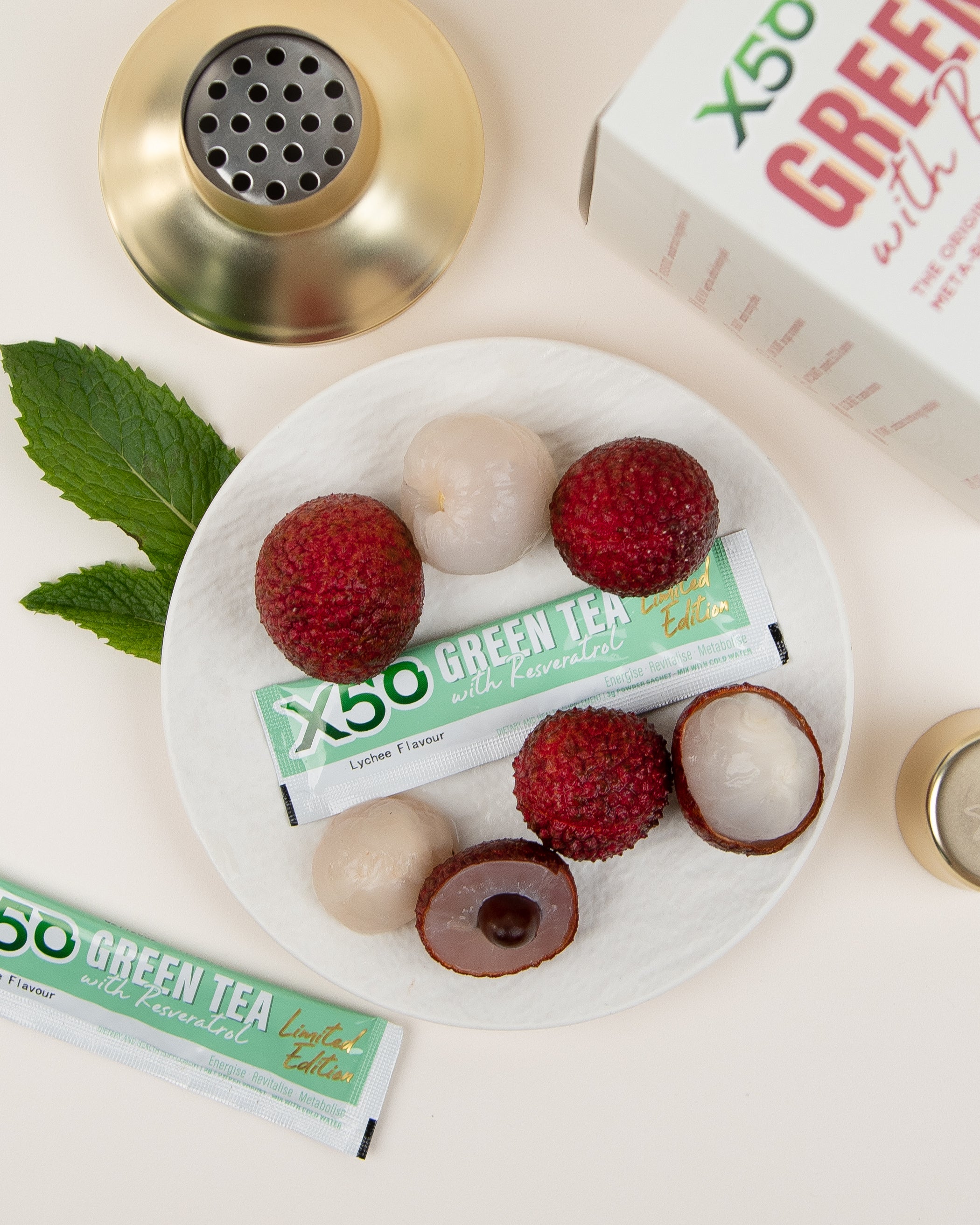Lychee Green Tea X50 – X50 Lifestyle Australia
